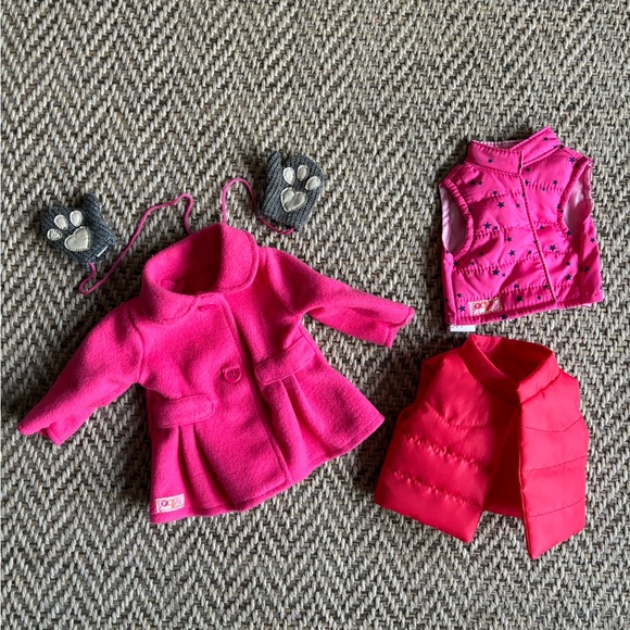 Our Generation | Toys | Our Generation Coat Mittens 2 Puffy Vests ...